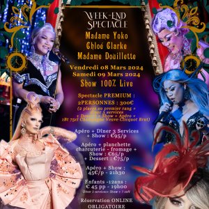 Tickets : The Barnum's Cabaret Show - Chloé Clark, Mesdames Douillette ...