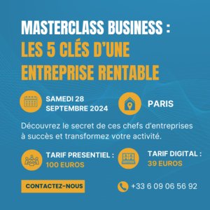Tickets : Masterclass Business - Billetweb