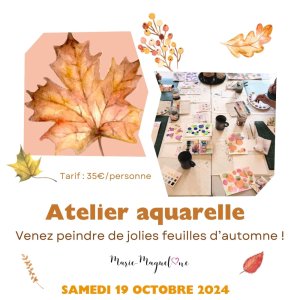 Tickets : Atelier Aquarelle Feuilles d'automne - Billetweb