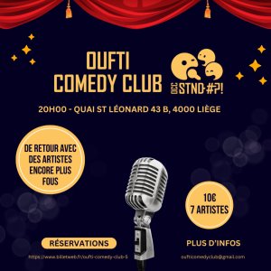 Tickets : Oufti Comedy Club #5 - AU HANGAR - HUMOUR NOIR - Billetweb