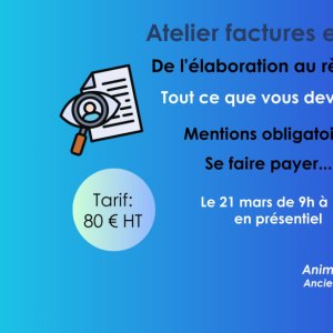 Tickets : Atelier Facture - devis et stratégie - Billetweb