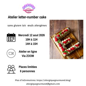 Tickets : Atelier Letter / number cake - Billetweb