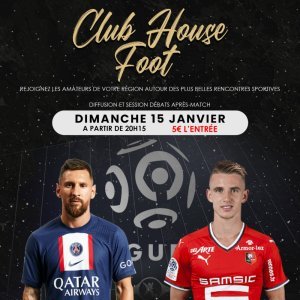 Tickets : Club House Foot - Billetweb