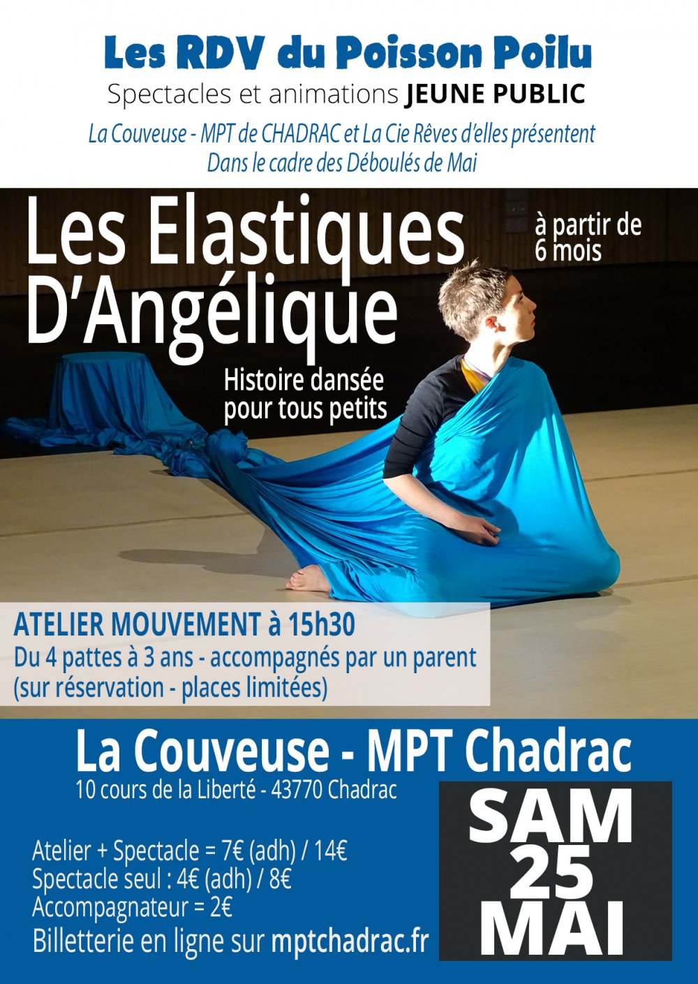 Tickets : « LES ELASTIQUES D'ANGELIQUE » (à partir de 6 mois) - Billetweb