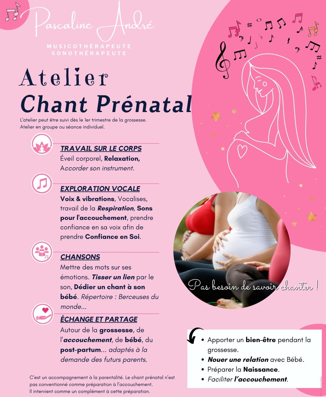 Tickets : Atelier Chant Prénatal - Billetweb