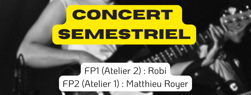 Tickets : Concert semestriel Formation professionnelle - Billetweb