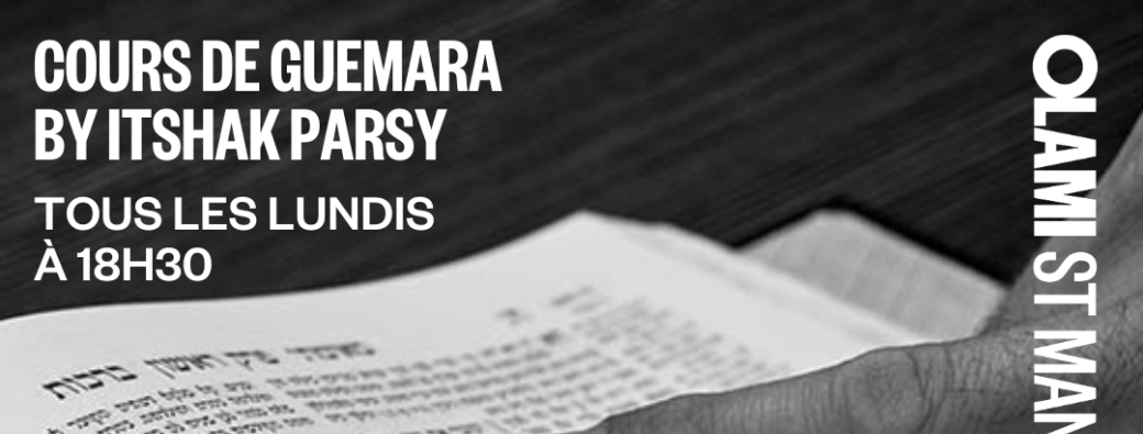 Tickets : Cours de Guemara by Itshak Parsy - Billetweb