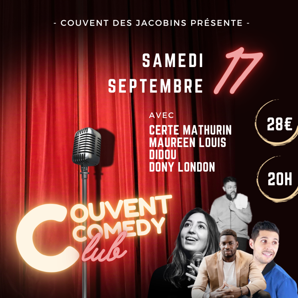 Tickets : Couvent Comedy Club - Billetweb
