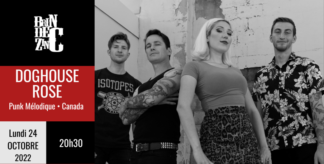 Tickets : Doghouse Rose (Punk Mélodique • Canada) - Billetweb