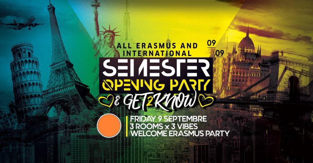 Tickets : ERASMUS WELCOME PARTY 9 - Billetweb