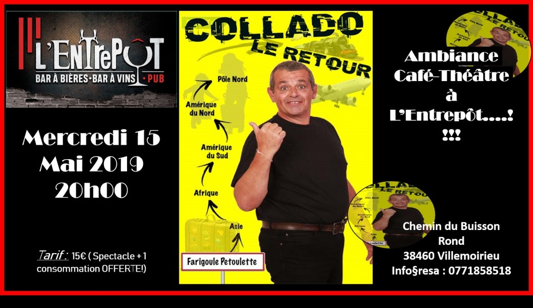 Tickets : Eric Collado Le retour - Billetweb