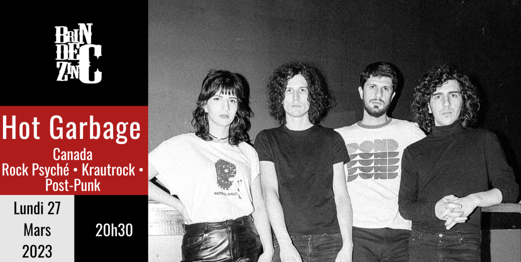 Tickets : Hot Garbage (Rock Psyché • Krautrock • Post-Punk • Canada ...