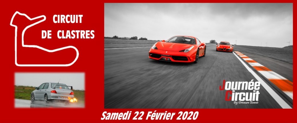 Tickets : Journée circuit Clastres le 22 Février 2020 - Billetweb
