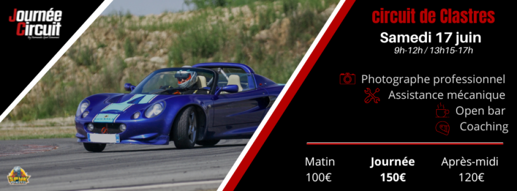 Tickets : Journée Circuit Clastres le samedi 17 juin 2023 - Billetweb