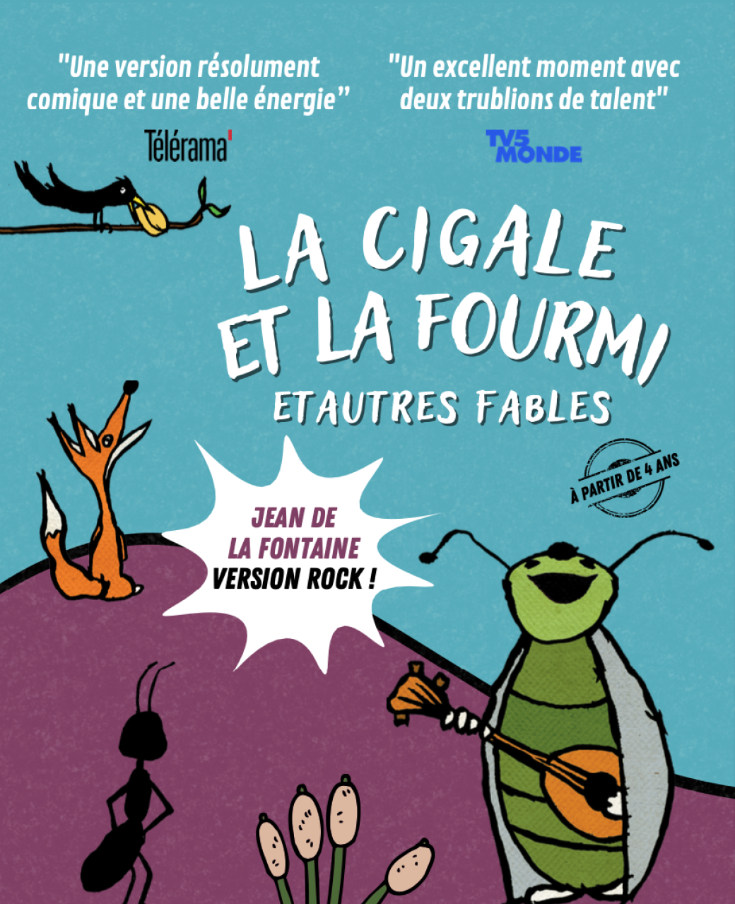 Tickets : LA CIGALE ET LA FOURMI - Billetweb