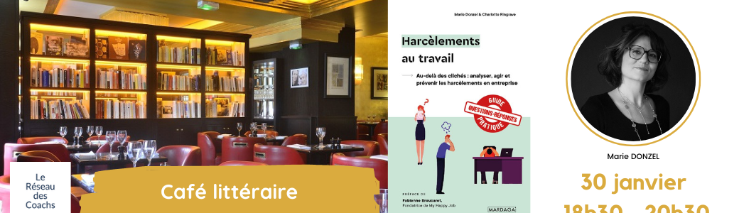 Tickets : Le réseau des coachs - Café littéraire Marie DONZEL - Billetweb