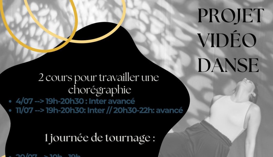 Tickets : projet vidéo danse - Billetweb