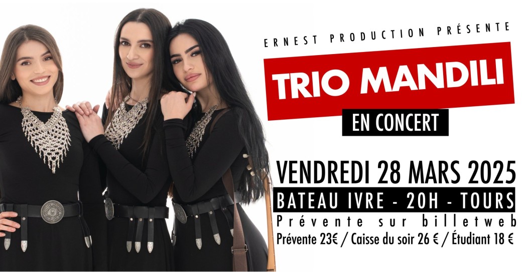 Tickets : Trio Mandili au Bateau Ivre à Tours - Billetweb