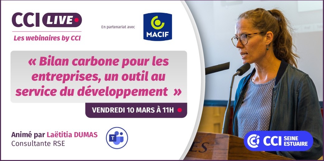 Tickets : Webinaire : Bilan carbone pour les entreprises, un outil au service du développement ...