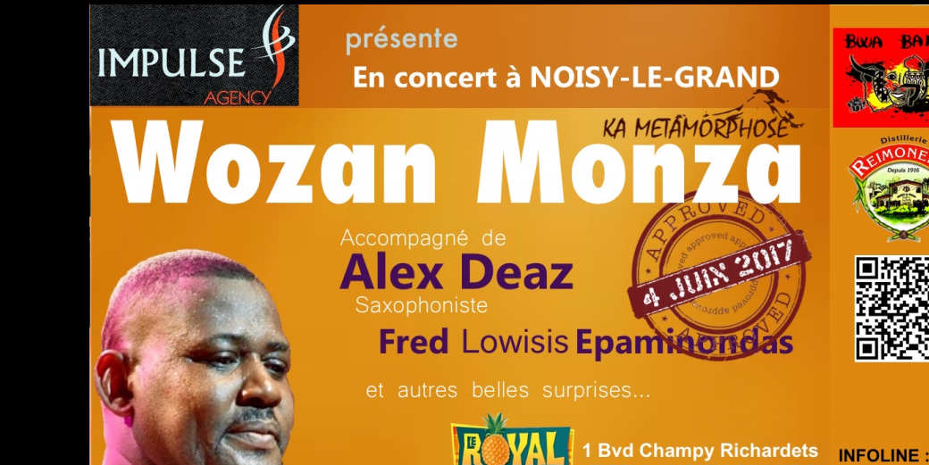 Tickets : WOZAN MONZA à Noisy-Le-Grand - Billetweb