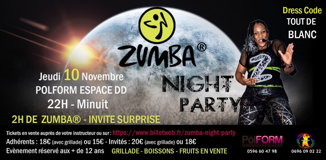 Tickets : ZUMBA® NIGHT PARTY - Billetweb