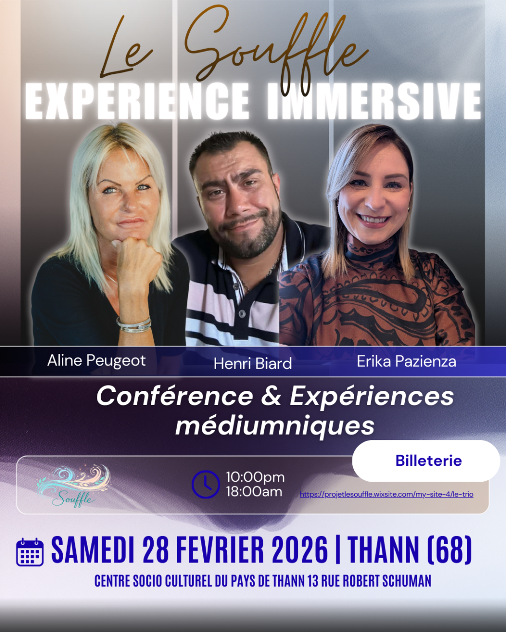 Tickets : LE SOUFFLE - EXPERIENCE IMMERSIVE - Billetweb