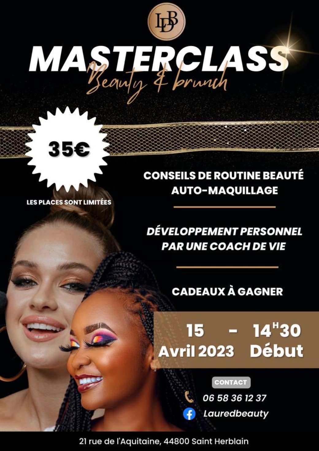 Tickets : Masterclass beauté et brunch - Billetweb
