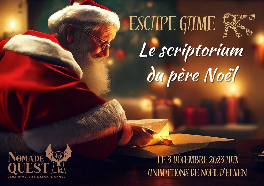 Tickets : Escape game "Le scriptorium du père Noël" Elven - Billetweb